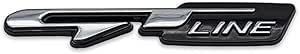 Amazon.com: 3D Metal GT Line Logo Car Emblem Auto Grand Tourer Badge ...