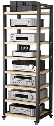 Amazon.com: Audio Rack Tower Stand 5 6 7 8 Tier, Av Media Cabinet with ...