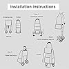 Folding Shopping Trolley - Belegao Aluminium Alloy Lightweight Shopping Cart Waterproof ...
