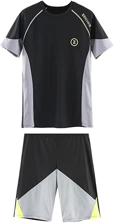 Amazon.com: Quick-Drying Swimwear Tops + Swimming Shorts Chest Binder ...