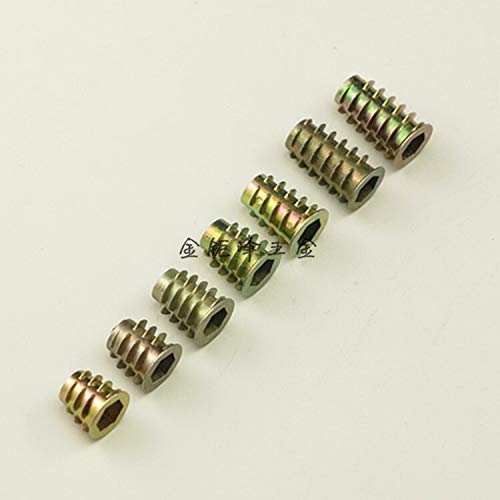 WSF-WUJIN, 50Pcs M4 M5 M6 M8 Zinc Alloy Thread for Wood Insert Nut ...