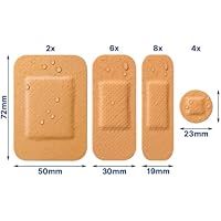 Elastoplast Water Resistant Plastic Plasters (20 Strips), Dirt and ...