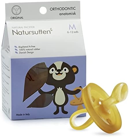Amazon.com : Natursutten Pacifiers 6-12 Months - 1-Pack Original Shield ...