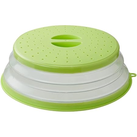 Amazon.com: Collapsible Microwave Splatter Cover For Food With Silicone ...
