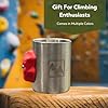 Amazon.com | Rock Climbing Mug with Real Crimp Handle - 12oz Stainless ...