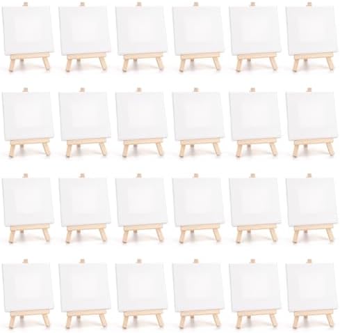 Amazon.com: Mini Canvases 18 Pack, Cridoz Small Painting Canvas with ...
