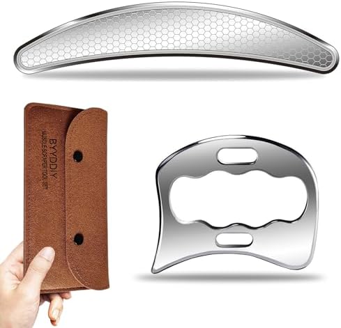 Amazon.com: BYYDDIY Stainless Steel Muscle Scraper Tools Set,Gua Sha ...