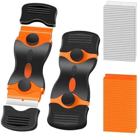 Window Scraper Tool - Double Edged Non Scratch Scraper with 20Pcs ...