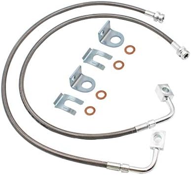 Rough Country Stainless Brake Lines for 2007-2018 Jeep Wrangler JK ...