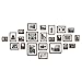 Large Multi Picture Photo Frames Wall Set 23 Pieces Set (Brown ...