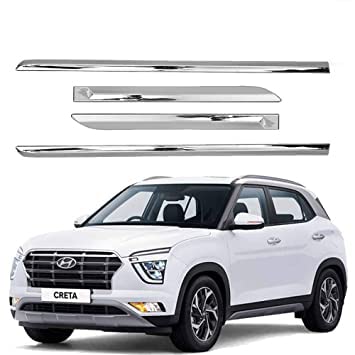 BuBu Car Full Chrome Door Side Beading Moulding Compatible for Hyundai ...