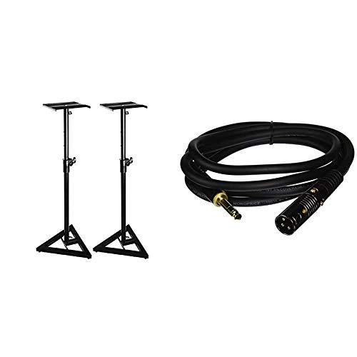 On-Stage SMS6000 Adjustable Studio Monitor Stand, Pair & Monoprice ...
