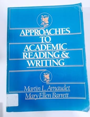 Amazon.com: Approaches To Adademic Reading And Writing: 9780130436795 ...