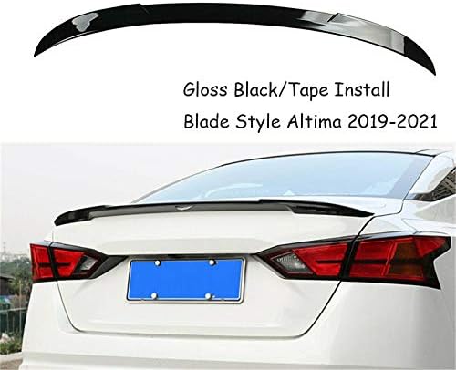 Amazon.com: 2019-2024 Gloss Black Rear Spoiler Wing Compatible with ...