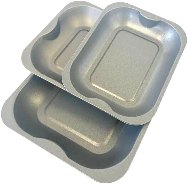 3-Pack Roasting Baking Tray Set - Small (28cm), Medium (33cm), and ...