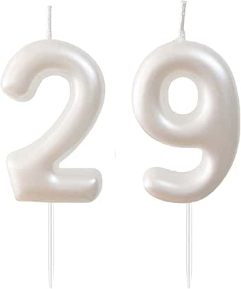 Amazon.com: 2.36" 29th 92nd Number Candles Birthday Gifts for Women Men ...