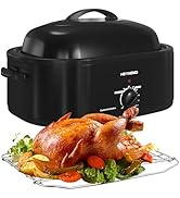 Amazon.com: Roaster Oven 28 Quart, Electric Roaster Pan with Visible ...