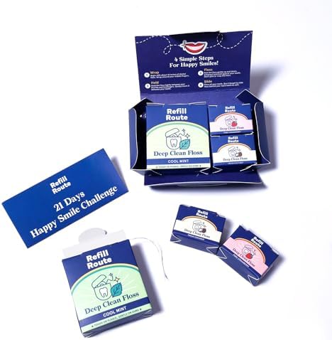 Amazon.com : Organic Woven Dental Floss Waxed, Natural Bamboo Floss ...