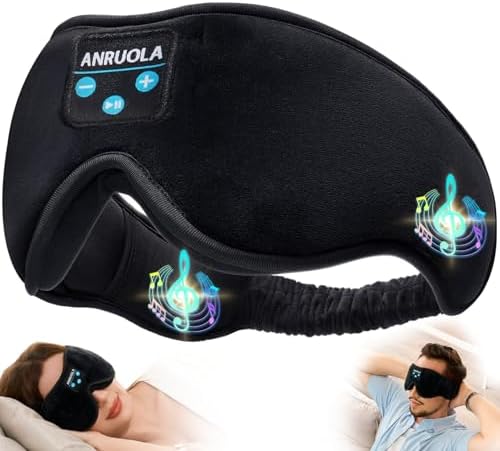 Amazon.com: 3D Sleep Mask Bluetooth Wireless Music Eye Mask, Sleeping ...
