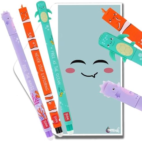 Legami Under the Sea Erasable Gel Pens - School, Kids, Fun & Cute ...