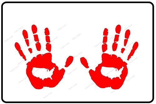 Buy USA Logo Hand Wave Stickers Compatible with Jeep Wrangler JL JT JK ...