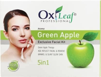 Amazon.com: Green Apple Facial Kit Face Mask Massage Cream Face Gel ...