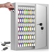 Amazon.com: Nebakne 125 Key Lock Box Wall Mount with Anti-Theft Deposit ...
