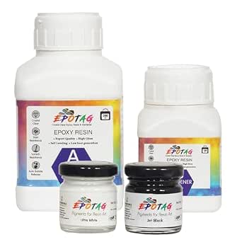 Epotag Epoxy Resin and Hardener Kit - Crystal Clear for Jewelry, DIY ...