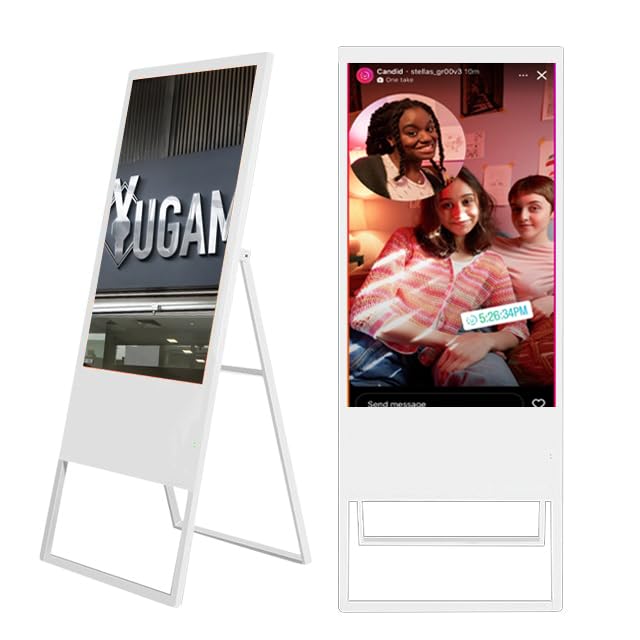 YUGAM Plastic HD Standee 16:9 Floor Standing and Wall Mount Digital ...