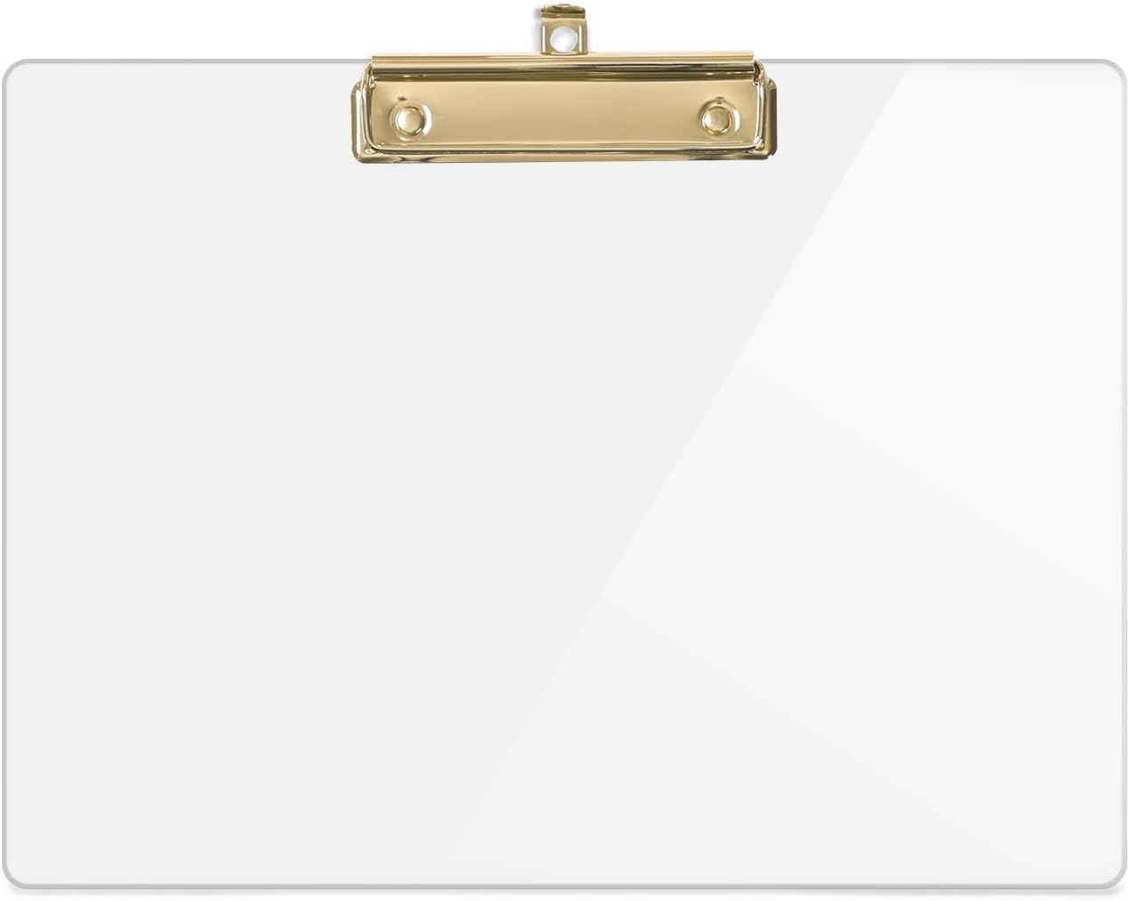 Amazon.com : Macroclo Horizontal Plastic Clipboards, Acrylic Clear Clip ...