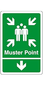 Muster point sign - safety sign - business signs, carpark safety signs ...