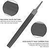 KALIM Half Round Medium Cut File, Double Cut Teeth, 6'' Length, Made of ...