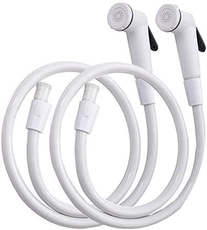 Watertec Plastic Painted Health Faucet With Flexible Tube (White, 3 ...