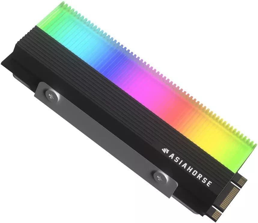 Ant Esports MMR50 RAM Cooler/Radiator Aluminum Heatsink with Dual 50mm 4-Pin PWM & 5V 3-Pin ...