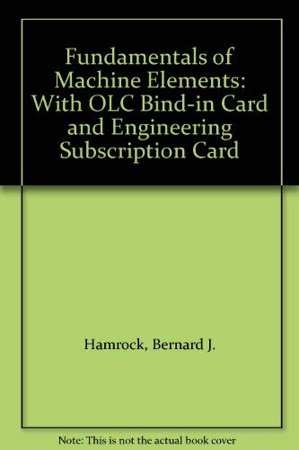 Amazon | MP: Fundamentals of Machine Elements w/ OLC Bind-in Card and ...