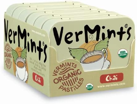 Amazon.com : Organic Breath Mints by VerMints, Chai Flavor, Pack of 6,1 ...