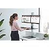 Victor High Rise Collection DC450 Dual Monitor Electric sit Stand ...