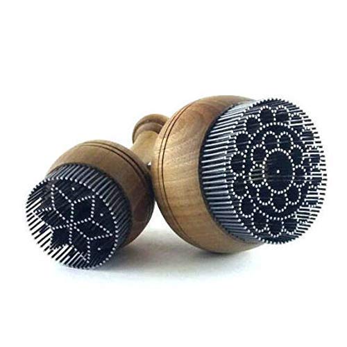 Amazon.com: Two-piece Uzbek bread stamp chekich set for sale 1.96 inch ...