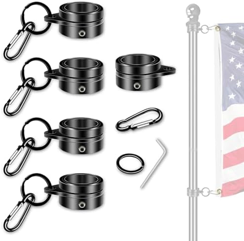 Amazon.com : cogardenshower Flag Pole Rings - Flagpole Rings 360 ...