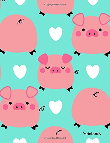 Notebook: Pig Notebook Journal Wide Ruled: Tree, Joy: 9781795592000 ...