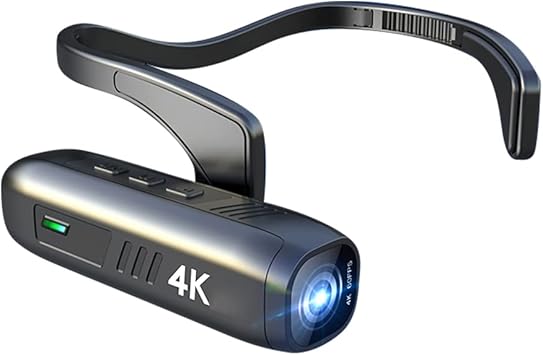 Amazon.com : Camnoon 4K 30FPS Head Mounted Camera Wearable WiFi Video ...