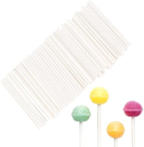 Amazon.com: SHUESS 1000 Pcs White Paper Cake Pop Sticks 4 Inch Sticks ...