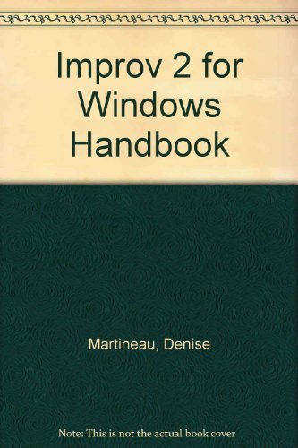 Amazon.com: The Improv 2 for Windows Handbook: 9780078819742: Martineau ...