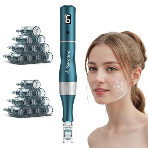 Professional Cordless Microneedling Pen with 20 Replacement Cartridges ...