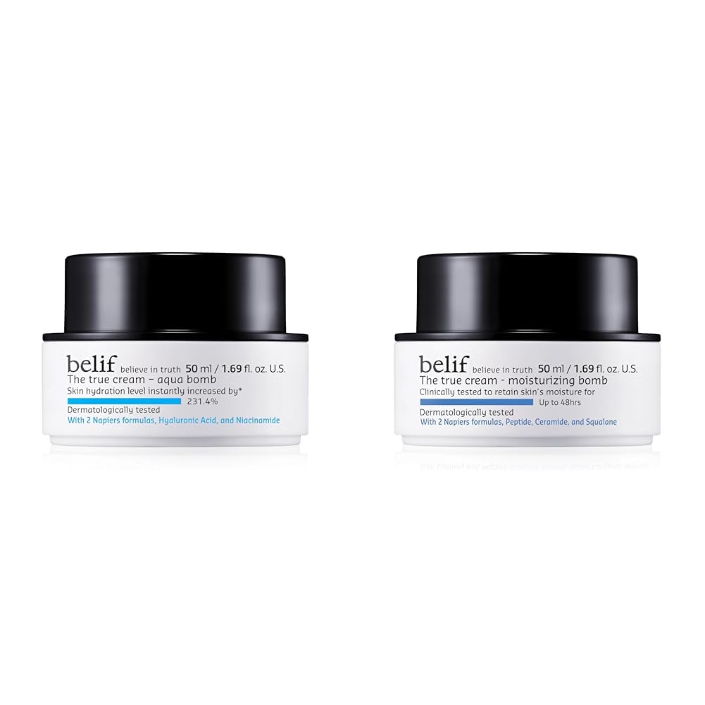 Amazon.com: belif The True Cream Aqua Bomb Hydrating Moisturizer Face ...