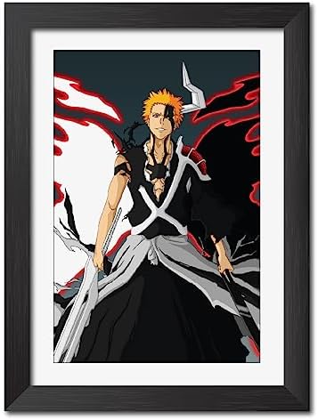 TenorArts Bleach Anime Ichigo Kurosaki Poster Laminated Framed ...