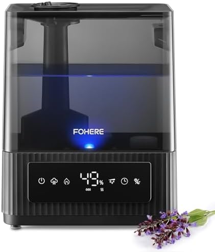 Amazon.com: FOHERE 6L Cool and Warm Mist Humidifier for Home, Top Fill ...