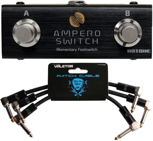 Amazon.com: Hotone Dual Footswitch Pedal + 3 Patch Cables Bundle ...