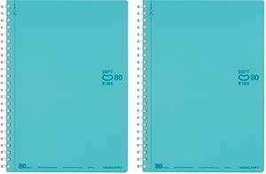 Amazon.com : KOKUYO D Shaped Soft Ring Notebook, 6mm ruled w/dot-lines, 29 Lines, 80 Sheets, A5 ...