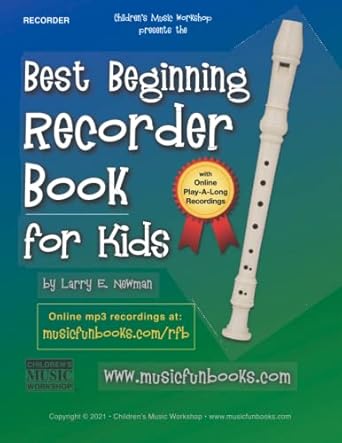 Amazon.com: Best Beginning Recorder Book for Kids (Recorder Fun Book ...